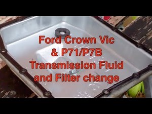 Ford Crown Vic transmission fluid and filter