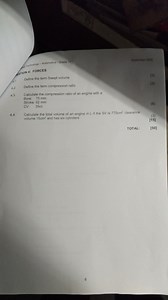 QUESTION 4: FORCES4.1 Define the term Swept volume (3)4.2 D... | Filo