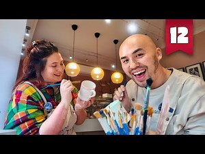 A cute day pottery painting! 🎨 Vlogmas Day 12