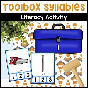 Toolbox Syllables Construction Literacy Activities - Counting Syllables Center