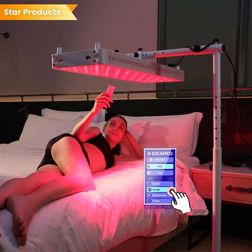 IDEATHERAPY Full Body Red Light Therapy Panel Device Lamp 590,630,660,810,830,850,940nm Wavelength Red Led Therapy Light Panel