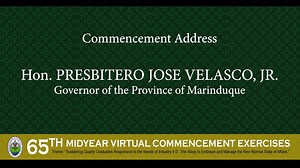 1.4K views | Marinduque State College's 65th Midyear Virtual Commencement Exercises 2021 | Marinduque State University | Facebook