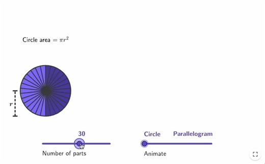 2K views · 60 reactions | 不 Thursday is 3.14 (March 14th)! Time to gather some fun #PiDay activities. GeoGebra is celebrating by posting FREE π resources all week. Check this out! Visualizing the Area of a Circle and its Formula https://www.geogebra.org/m/sdgnevat #PiDay2024 #iteachmath #math #circle | GeoGebra | Facebook