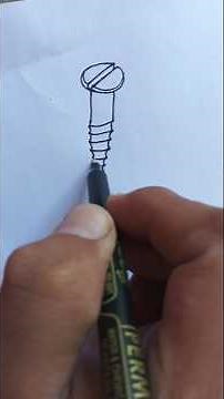 How to draw screw 🪛 screw ki drawing kaise banaen #screw #easy #drawing #viral #shortsfeed #shorts