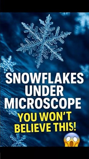 YOU WON’T BELIEVE IT! 😱 Snowflake under Microscope