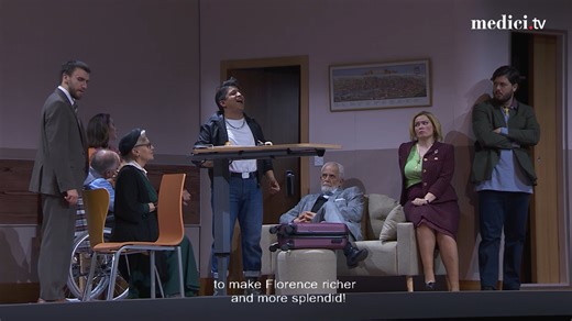 Discover Puccini’s only opera buffa and the final part of the Il trittico triptych, Gianni Schicchi! Wealthy Buoso Donati dies, but not before having disinherited his entire family. Upon this revelation, the family calls on Gianni Schicchi to act as Buoso Donati. Although he refuses at first, his daughter Lauretta begs him after falling for Rinuccio, a member of the Donati family. Watch Rinuccio's aria "Firenze è come un albero fiorito," performed by Iván Ayón-Rivas! https://bit.ly/3SyYPIw | med