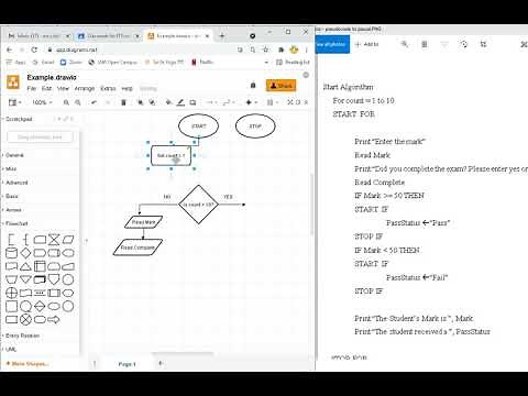 Drawing Flowchart using Draw IO