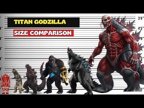 Titan Godzilla The Real Size of All Monsterverse 3D Powerfull Comparison