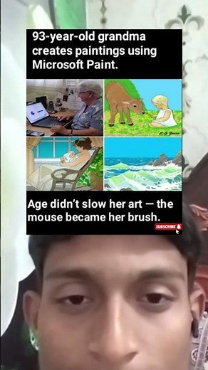 93-Year-Old Grandma Creates Stunning Artwork Using Microsoft Paint 🎨💻