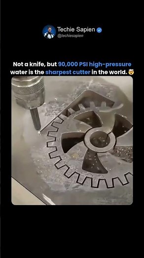 90,000 PSI Waterjet Slices Metal Like Butter! 🤯