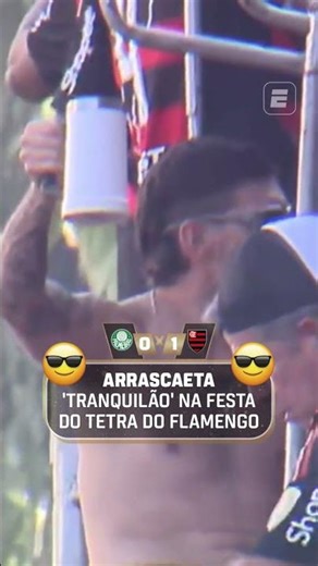 ARRASCAETA É MUITO CARIOCA! O CRAQUE DO FLAMENGO TAVA CURTINDO A FESTA DE CAMPEÃO! 😎🔴⚫ #shorts