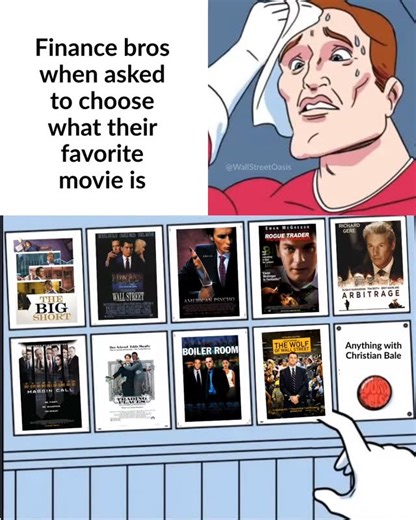 Wall Street Oasis on Instagram: "🎬 Finance bros… what movie are you always rewatching? 👇 -------- 🚨 2027 investment banking recruiting has STARTED 🚨 🫡 If you are a 2028 grad, this is a critical time to take action. Not sure where to start? 🚀 WSO Academy is a 12-week program built to help you land IB offers. ✅ Apply to WSO Academy now >>> 🔗 Link in bio. #investmentbanking #wallstreet #memes"