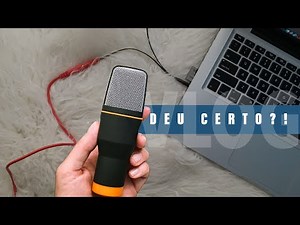 1 • 2 • 3 • TESTANDO MICROFONE EXTERNO COM CONECTOR BARATINHO | Renata Nicolau