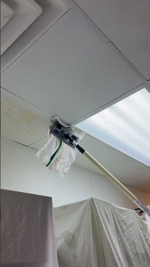 How to clean restaurant kitchen ceiling tiles.
