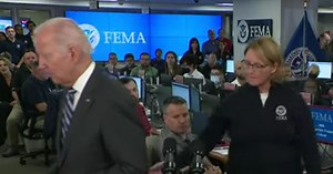 FEMA Director Reaches Out to Biden, Says 'Mr. President?' as He Shuffles Offstage with 'Mr. Burns Arms'
