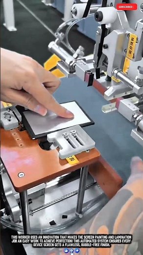 Worker Screen Lamination Innovation Makes Painting Job Easy Work for Electronics