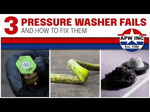 Three Pressure Washer Fails and how to fix them