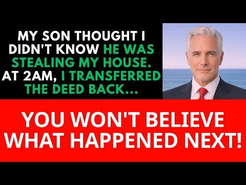 My Son Thought I Didn't Know He Was Stealing My House. I Transferred The Deed At 2AM.