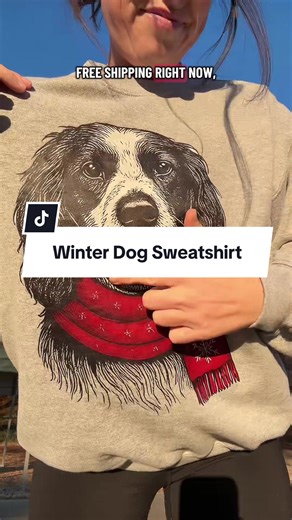 Dog moms… RUN 🐶 ❄️ 🐾 This Santa Paws dog sweatshirt is the cutest cozy find for winter. So soft, comfy, and comes in so many dog breeds — I literally found mine! #DogMom #D#DogLovers#C#ChristmasSweatshirtDogSweatshirt