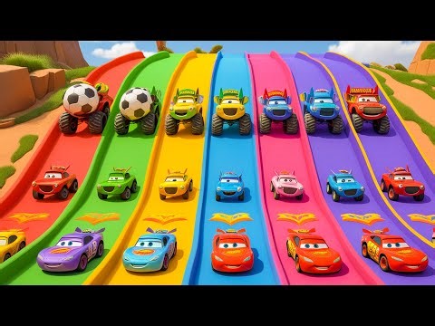 33 Monster Truck vs SHARK, Monster Jam Racing with Slide Colors in BeamNG.Drive #14