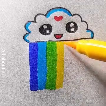 40K views · 683 reactions | How to draw rainbow clouds Title: Magic Of Arabia Artist: Giulio Cercato Link: https://business.facebook.com/sound/collection/?sound_collection_tab=sound_tracks&asset_id=784691813695630&reference=artist_attr | All About Art | Facebook