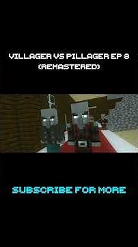 Villager Vs Pillager Ep 8 (Remastered) (Part 2) - Minecraft Animation #Shorts