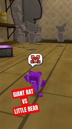 GIANT RAT VS LITTLE BEAR #superbearadventure #shorts #superbear