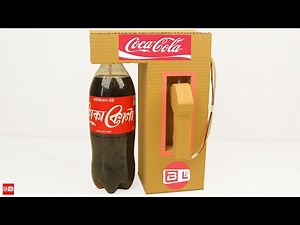 How to Make Coca Cola Soda Fountain Machine from Cardboard at Home