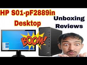 hp slim s01-pf2889in pc unboxing & reviews ll Hp desktop core i3 8Gb 512gb ssd with led kb/m