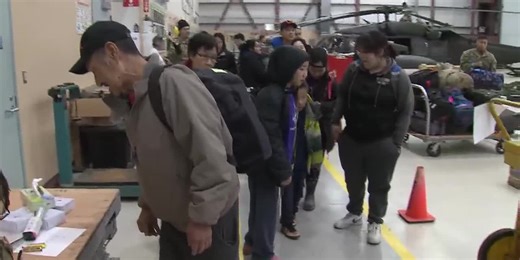 ‘I tried not to cry’: Evacuee parents watch students head off to Anchorage schools for the first time this week