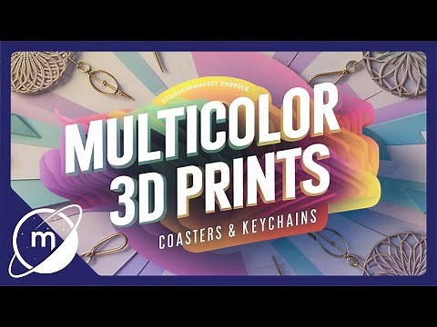 How to make flat multicolor 3D prints (Coasters, keychains, & more) | Bambu Lab AMS Tutorial