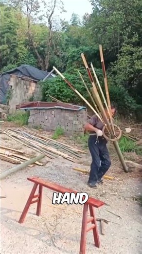 Bamboo Splitter Machine😱#shorts