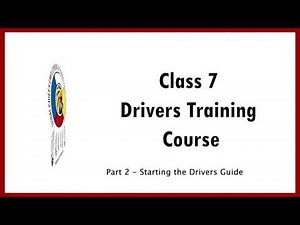 Alberta Drivers Training Part 2 Introduction to the Drivers Guide