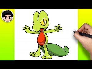 How to Draw TREECKO from Pokemon | Easy Step-by-Step