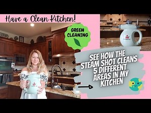 CLEANING: Using a Bissell Steam Shot on five (5) Kitchen Areas | Green Cleaning | Kitchen Cleaning |