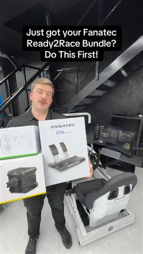 Just got your @fanatec_official Ready2Race Bundle? Do This First! 1. Read the manual thoroughly. 2. Update the firmware on your new hardware using a PC and the Fanatec App software 3. Enjoy your new gear! | Puresims