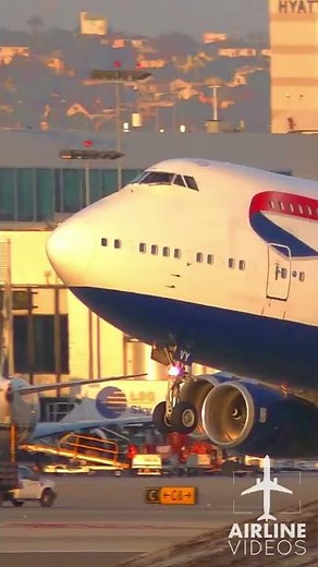 British Airways Boeing 747 LAX Departure