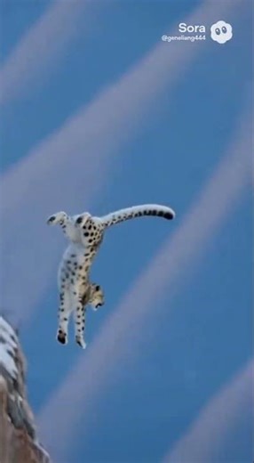 Snow Leopard Ambushes Ibex, Falls Down Cliff! Unbelievable Wildlife Battle #SnowLeopard