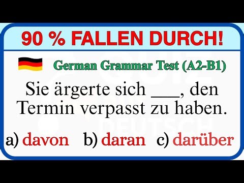 Deutsch Grammatik A2–B1 🇩🇪 | Schaffst du mehr als andere?