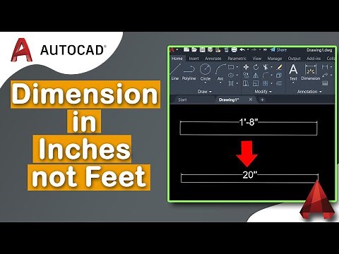 How to place Dimension in Inches not Feet in AutoCAD