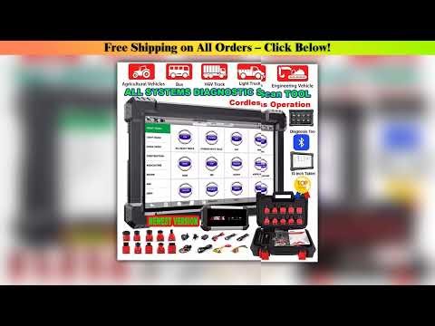 ANCEL X7 HD Heavy Duty Truck Full System Diagnostic Tool OBD2 Scanner Laptop for Truck Lorry Oil