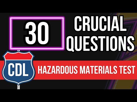 CDL Hazardous Materials Test (DMV Hazmat Practice Exam with Questions & Answers)