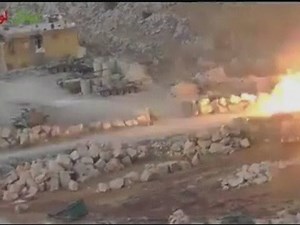 Tanks attacked: Footage shows huge bomb strike against Syrian armour