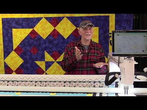 Repositioning Pro Stitcher after a break.