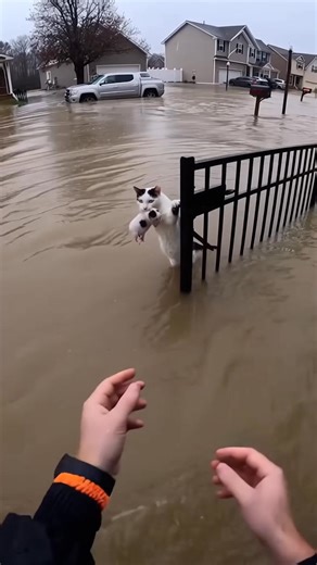 Valiente Gato Salva a Gatito en Inundación Valiente Gato Salva a Gatito en Inundación Generated using Kling AI . . . (Sólo con fines de entretenimiento. Consulte a profesionales si se presentan orientaciones sobre actividades. Si se muestra alguna marca, no implica ninguna afiliación. Si se inspiran en hechos reales, pueden incluirse adaptaciones creativas. El contenido puede incluir imágenes públicas.) | Házlo tú mismo