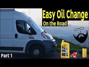 RAM Promaster DIY Oil change -The Easiest way to change oil on the road - Oil cap Warning -Part 1