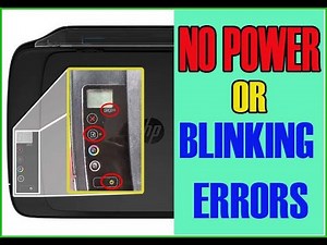 hp Deskjet 5810 Sometimes it won't turn on/Blinking Error. FIXED!