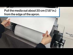 Roland BN2 Series Printer & Cutter Setting Up Roll Media