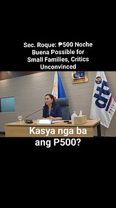 13K views · 103 reactions | DTI’s Roque Clarifies P500 Noche Buena...