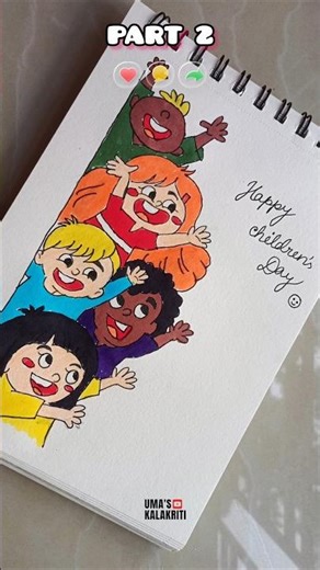 cute kids illustration ♥️🍭 #kids #cute #illustration #shortsfeed